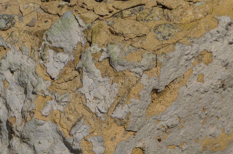 The Texture of the Wall Under the Cement Plaster. Stock Image - Image ...