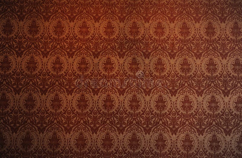 Texture Wallpaper with Monograms Stock Photo - Image of warm, wall ...