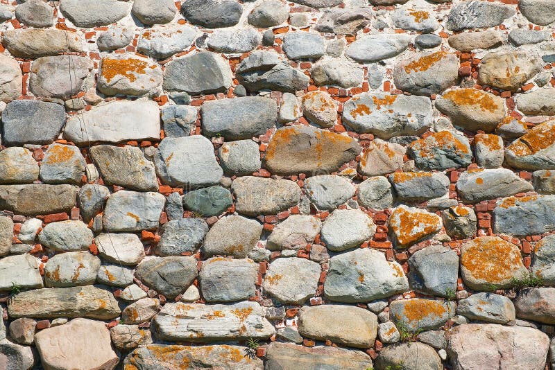 The Texture of the Walls of Ancient Fortress Tower Stock Photo - Image ...