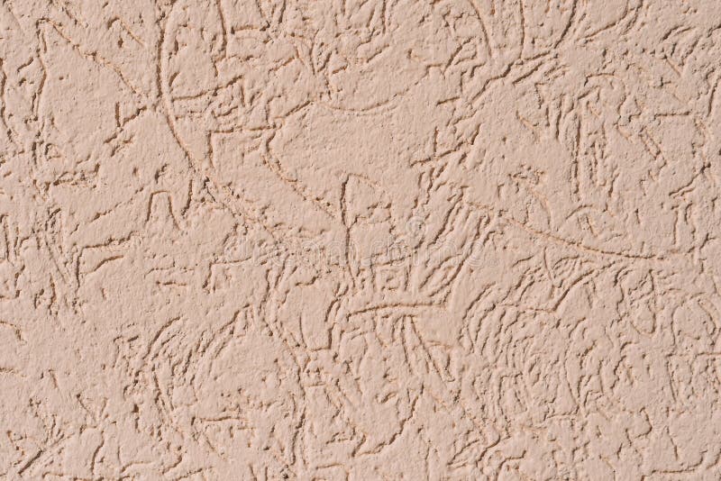 Texture Walls with Beige Textured Putty Stock Photo - Image of closeup ...