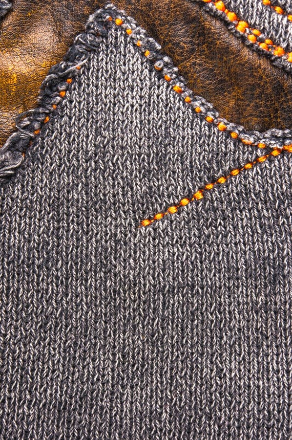 Texture of a Washed Thick Knit Fabric Stock Photo - Image of line, flat ...