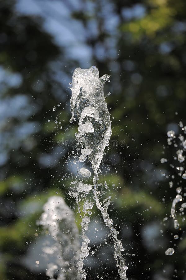 Texture of Water Drops of Fountain Stock Image - Image of black ...