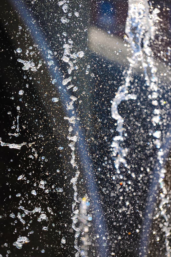 Texture of Water Drops of Fountain Stock Photo - Image of construction ...