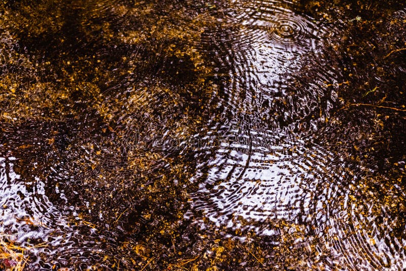 Texture of Water in a Stream with Spherical Waves Stock Photo - Image ...