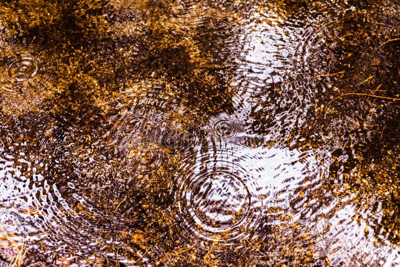 Texture of Water in a Stream with Spherical Waves Stock Photo - Image ...