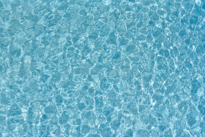 Texture of Water Surface. Overhead View, Swimming Pool Bottom Caustics ...