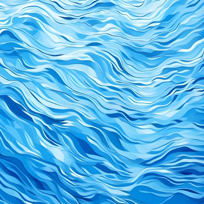 Texture of Water Surface. Overhead View, Swimming Pool Bottom Caustics ...