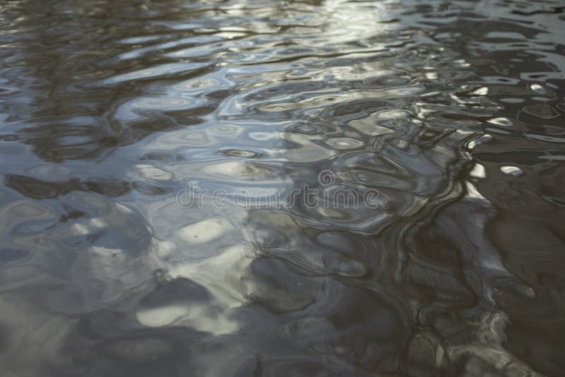 Texture of Water. Surface of Puddle Stock Image - Image of nature ...
