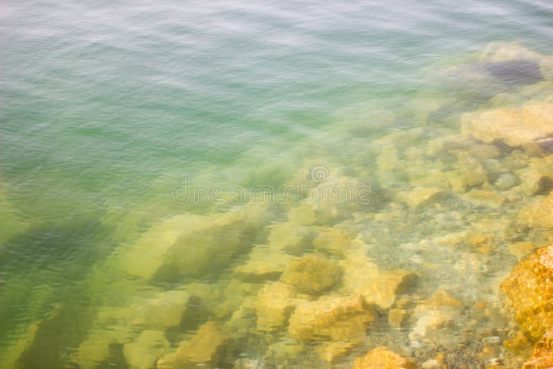Texture of Water Surface Sun Water Stones Waves - Underwater World ...