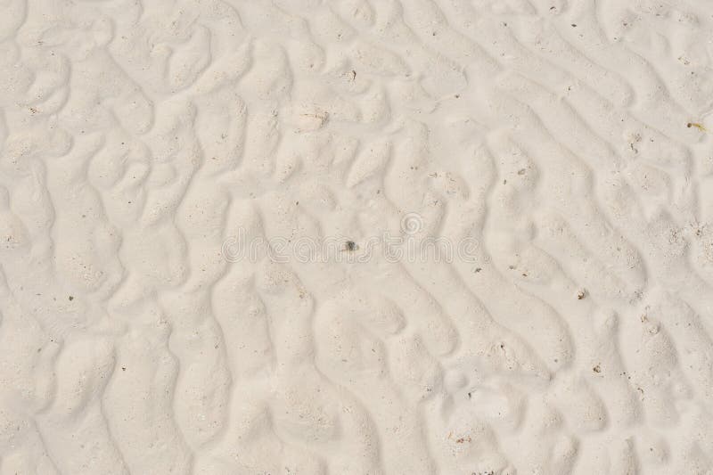 The Texture of the Waves on the Bright, Smooth Sand Stock Photo - Image ...