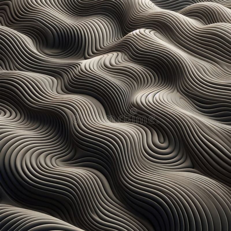 The Texture of the Wavy Surface is Wavy and Has a Pattern of Wavy Lines ...