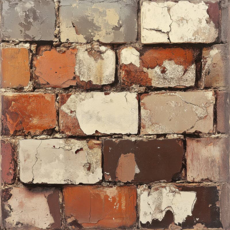 Texture of Weathered Bricks Showcasing Rich Colors and Unique Patterns ...