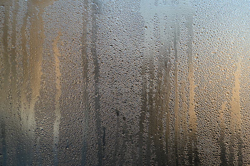 The Texture of Wet Glass on Glass. Stock Photo - Image of moisture ...