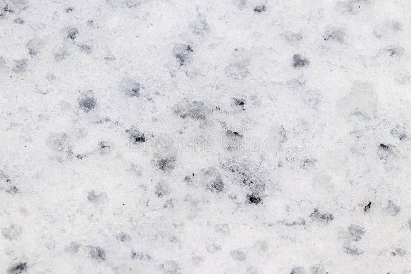Texture of Wet Snow, Positive Temperature in Winter Stock Image - Image ...