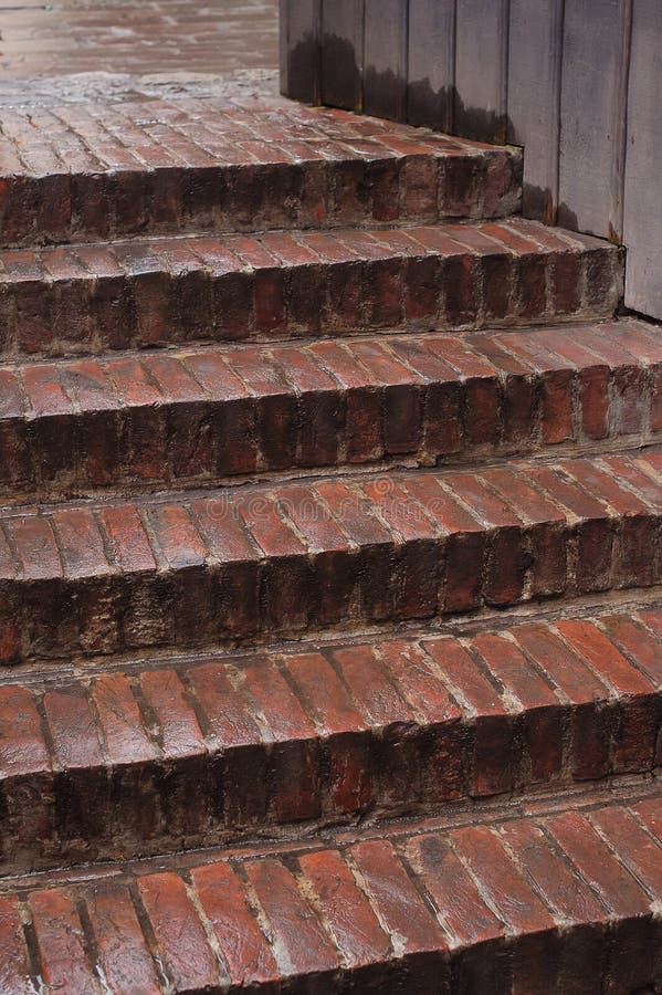 Texture of Wet Stairs Outdoors Stock Image - Image of horizontal, black ...