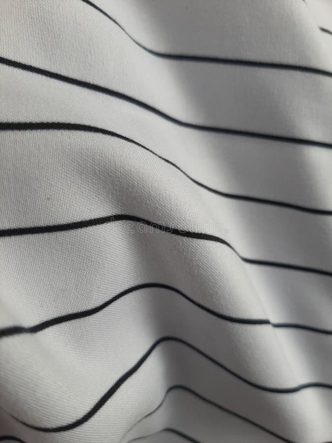 Texture of the White and Black Line Cloth Stock Image - Image of cloth ...