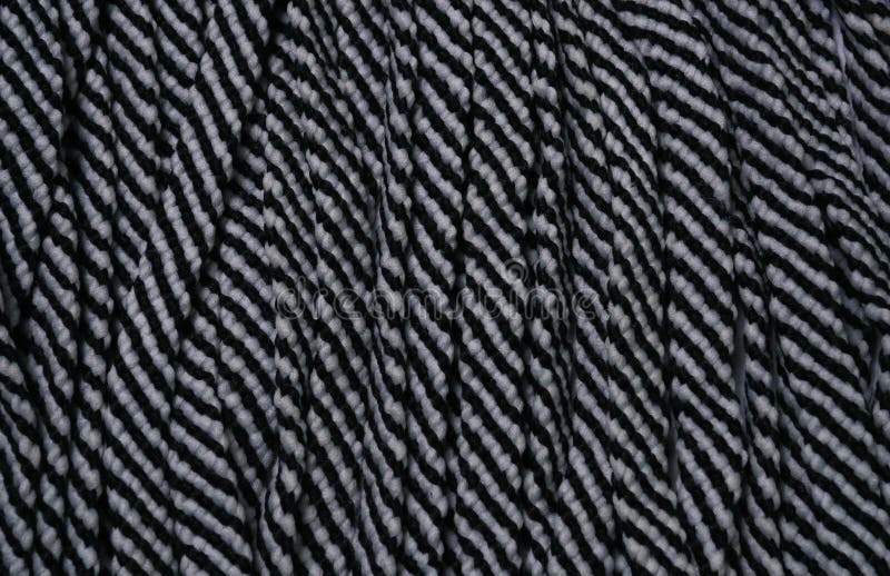 Texture of White Black Thread Stock Image - Image of cotton, fabric ...