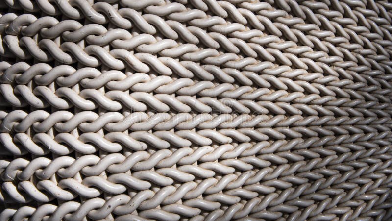 Texture of a White Braid Made of a Plastic Material Stock Image - Image ...