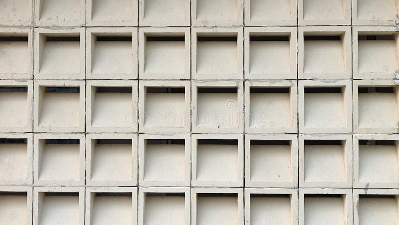 Texture of White Brick Wall for Air Ventilation. Stock Image - Image of ...