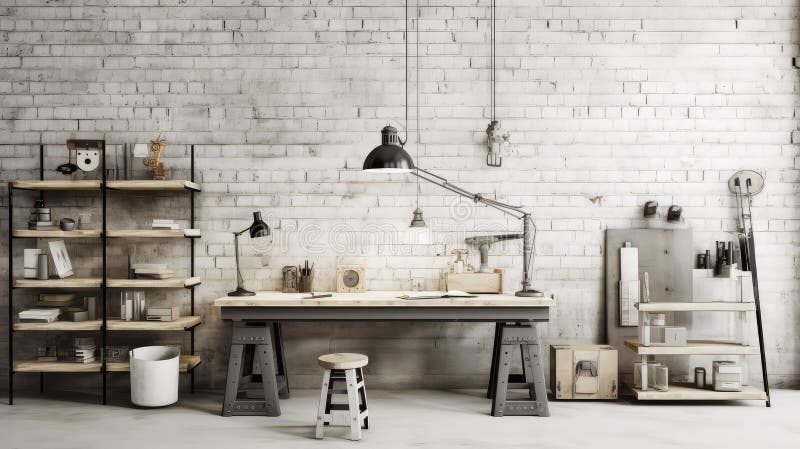 Texture White Cinder Block Wall Stock Illustration - Illustration of ...