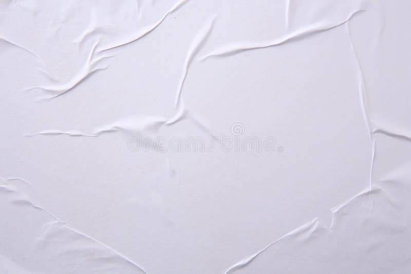 Texture of White Creased Paper, Closeup View Stock Photo - Image of ...