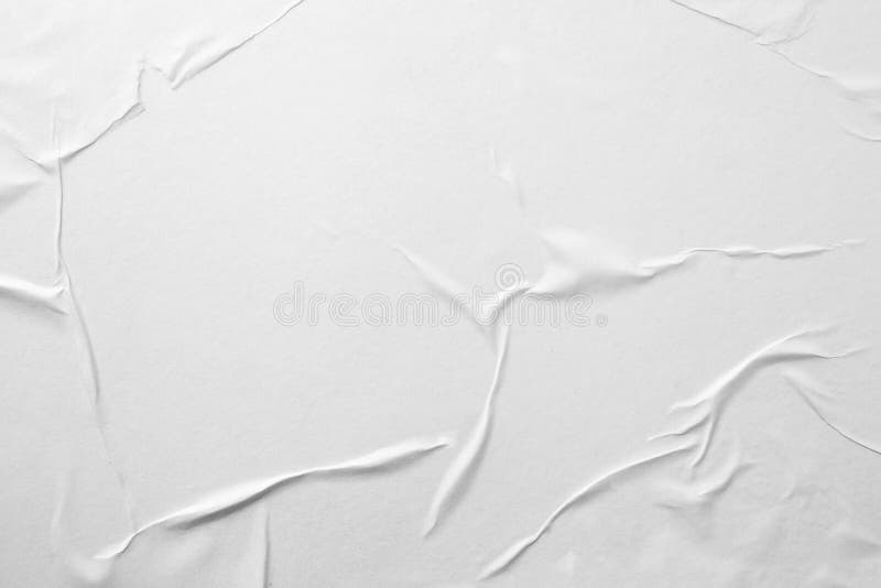 Texture of White Creased Paper, Closeup View Stock Photo - Image of ...