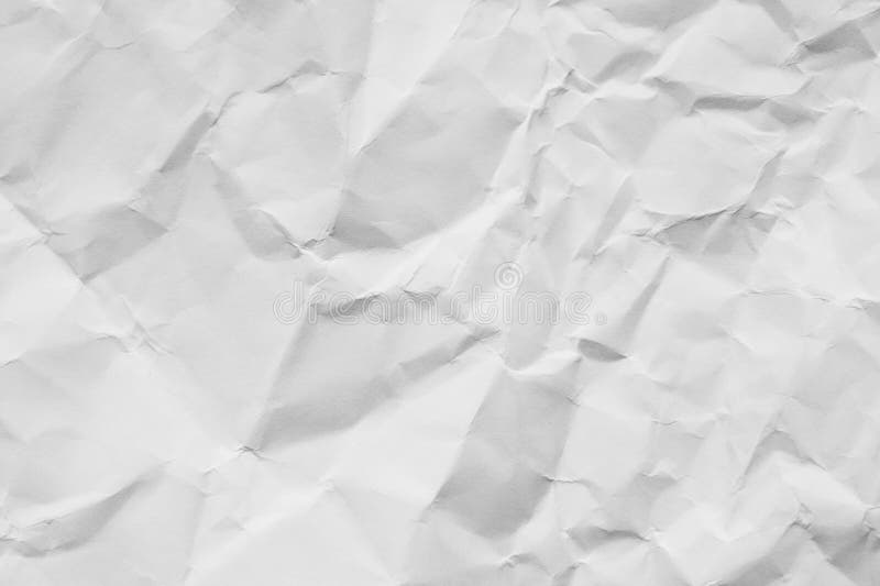 Texture of White Crumpled Paper for Background Stock Image - Image of ...