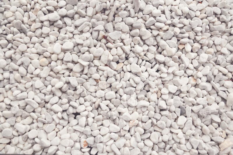 Texture of White Decorative Pebbles Stock Photo - Image of cobblestone ...