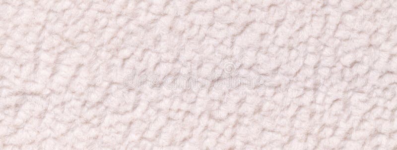 Texture of White Fluffy Woolen Textile Background from Soft Fleecy ...