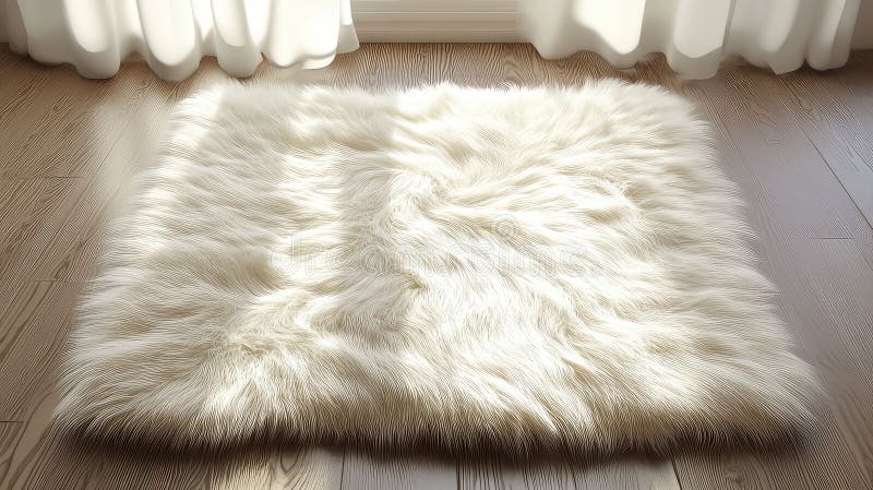 Texture white fur rug stock illustration. Illustration of vibrant ...