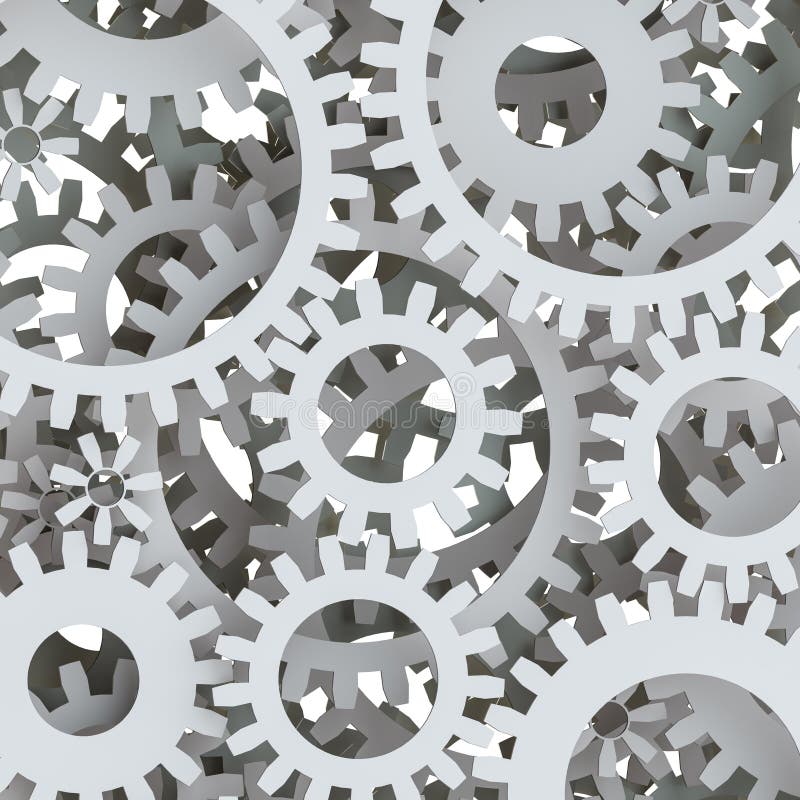 Texture of White Gear Wheels Stock Illustration - Illustration of ...
