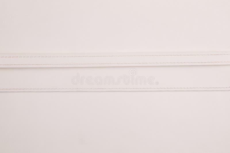 Texture of White Leather, Seam, Close-up. Natural White Leather . Stock ...