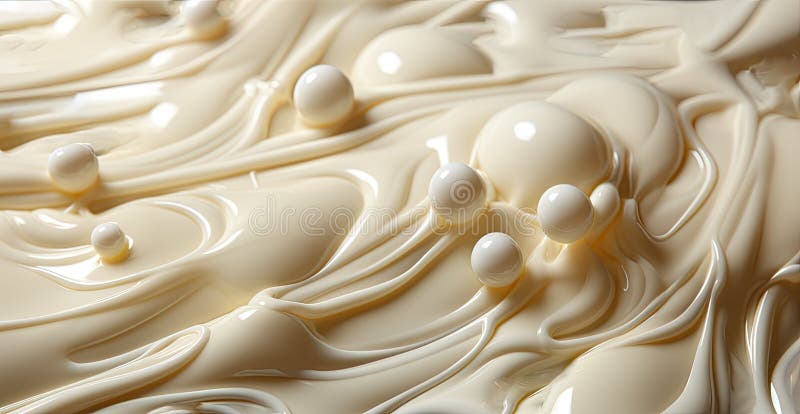 Texture of White Melted Chocolate. Food Background Stock Photo - Image ...