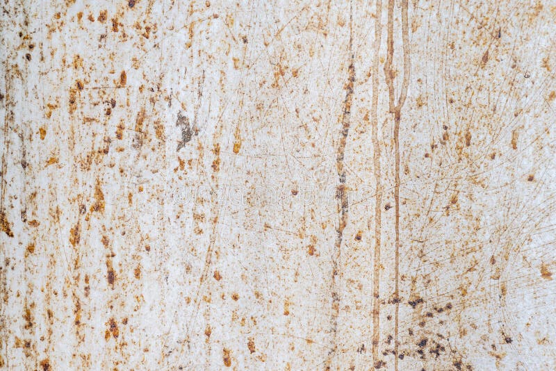 Texture White Metal Wall with Rust Stains Stock Image - Image of crack ...