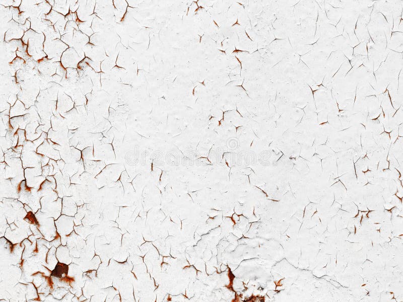 Texture of White Painted, Corroded Metal. Stock Photo - Image of rough ...