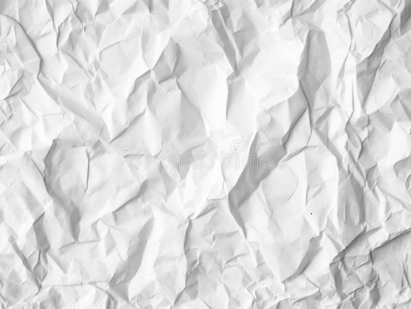 Texture of White Paper is Crumpled. Background for Various Purposes ...