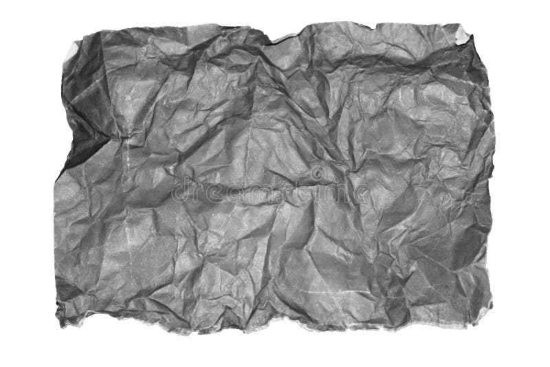 The Texture of White Paper with Dents and Kinks. Isolated. Stock Photo ...