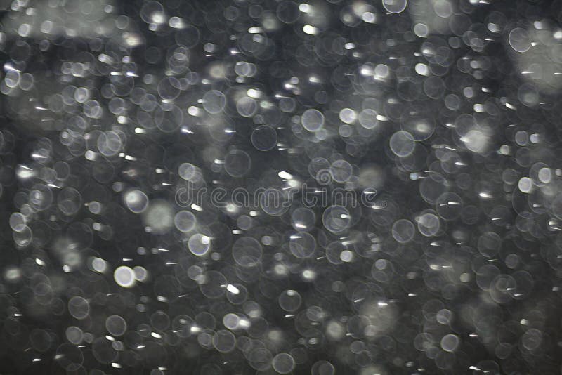 Texture of White Rain Drops on a Black Background Stock Photo - Image ...