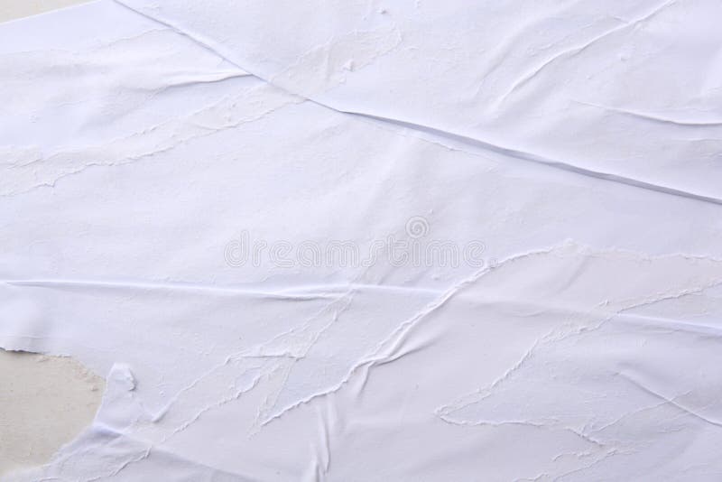 Texture of White Ripped Paper Poster, Closeup View Stock Photo - Image ...