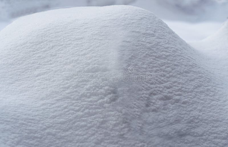 Texture of White Snow Crystals Stock Image - Image of frozen, soft ...