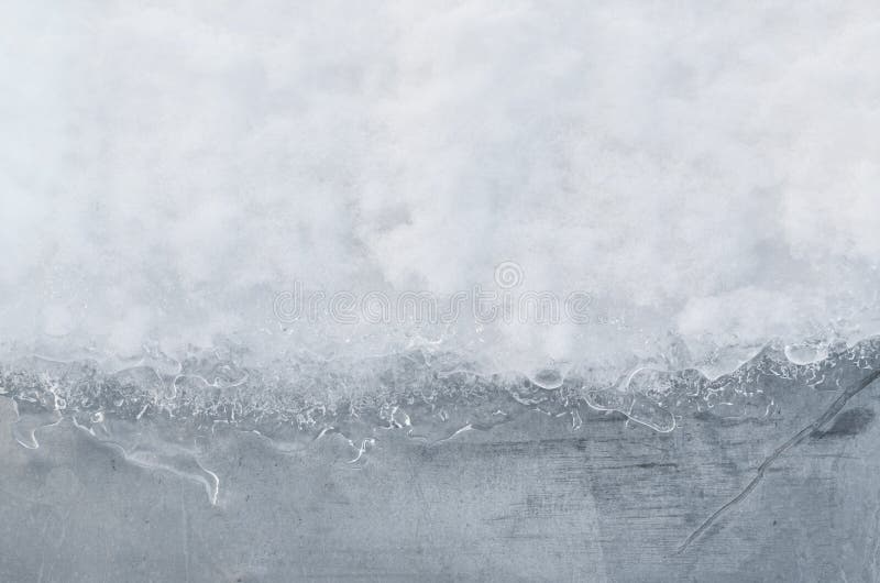 Texture of White Snow and Ice on Gray Wall Background Stock Image ...