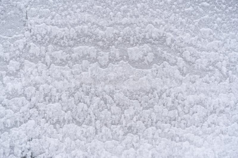 Texture of White Snow on the Wall Outside in Winter Stock Photo - Image ...
