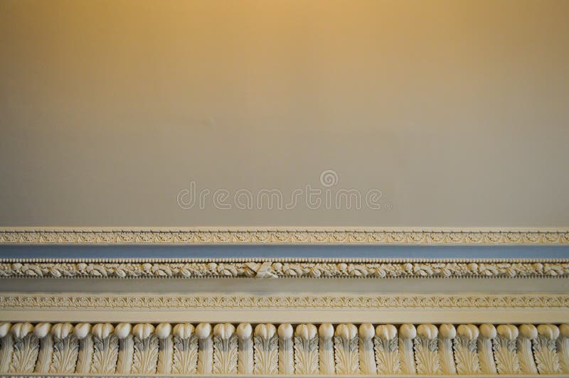 Texture of White Stone Ceiling with Patterns and Beautiful Plast Stock ...