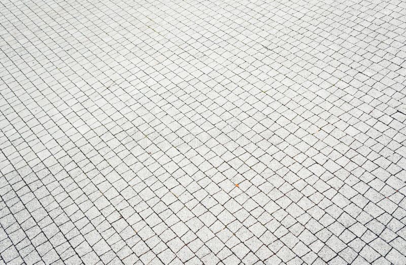 Texture of White Stone Pavement with Fallen Leaves Stock Photo - Image ...