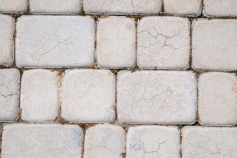 Texture of White Stone Paving Slabs on Sidewalk Stock Photo - Image of ...