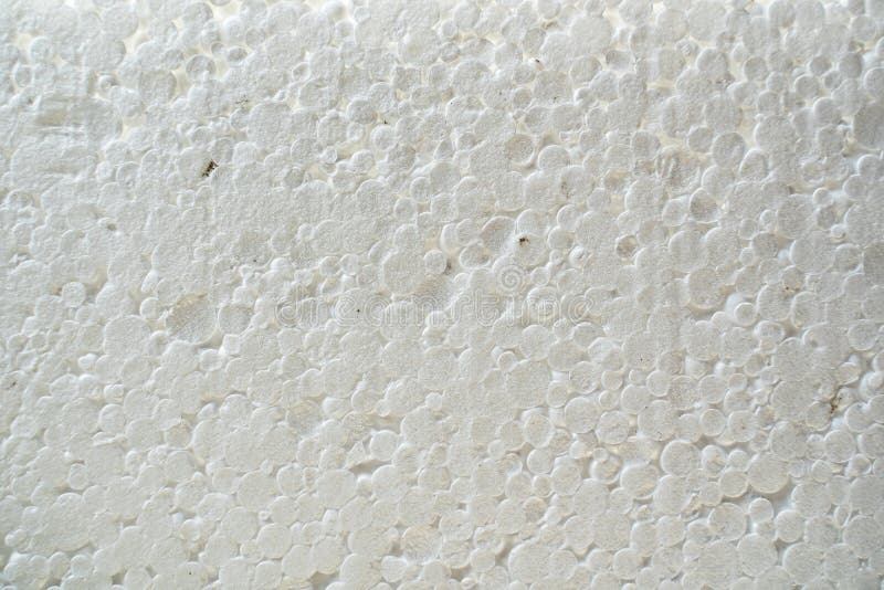 Texture of White Styrofoam Close-up. Universal Insulation Material Made ...