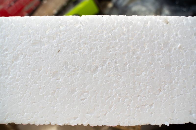 Texture of White Styrofoam Close-up. Universal Insulation Material Made ...