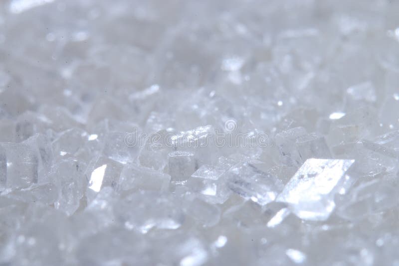 Microscopic View of Sucrose Crystals in Polarized Light Stock Photo ...