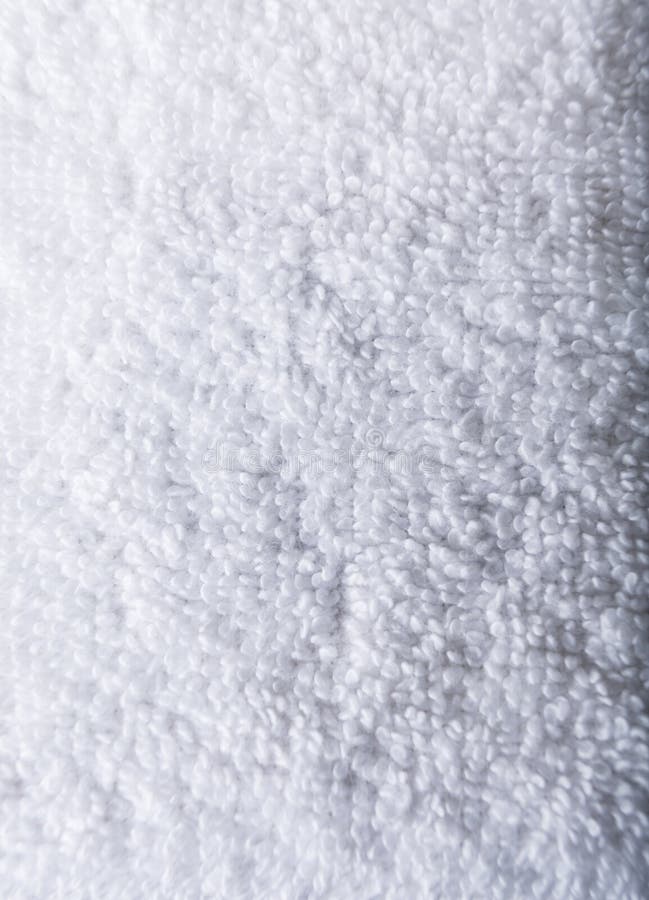 Lush White Terry Cloth Useful As Textures and Backgrounds. Stock Photo ...