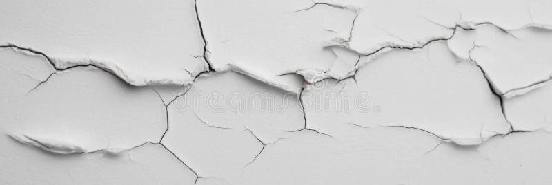 Texture of White Wall with Chipped Paint and Minor Cracks Stock ...